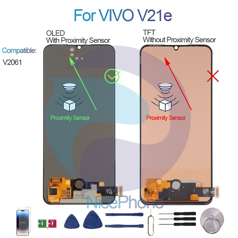 TFT For VIVO V21e V2061 LCD Display Touch Screen Digitizer Replacement ...