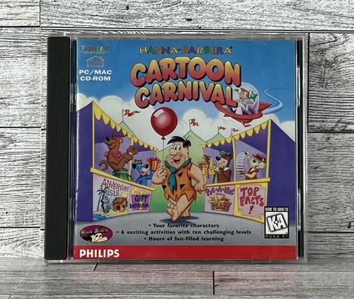 Vintage 1994 Hanna-Barbera Cartoon Carnival PC/MAC CD-ROM Philips ...