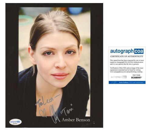 Amber Benson "Buffy the Vampire Slayer" SIGNED 'Tara' 8x10 Photo 'To ...