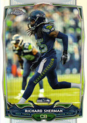 Richard Sherman 2014 Topps Chrome Refractor Card #97 | eBay