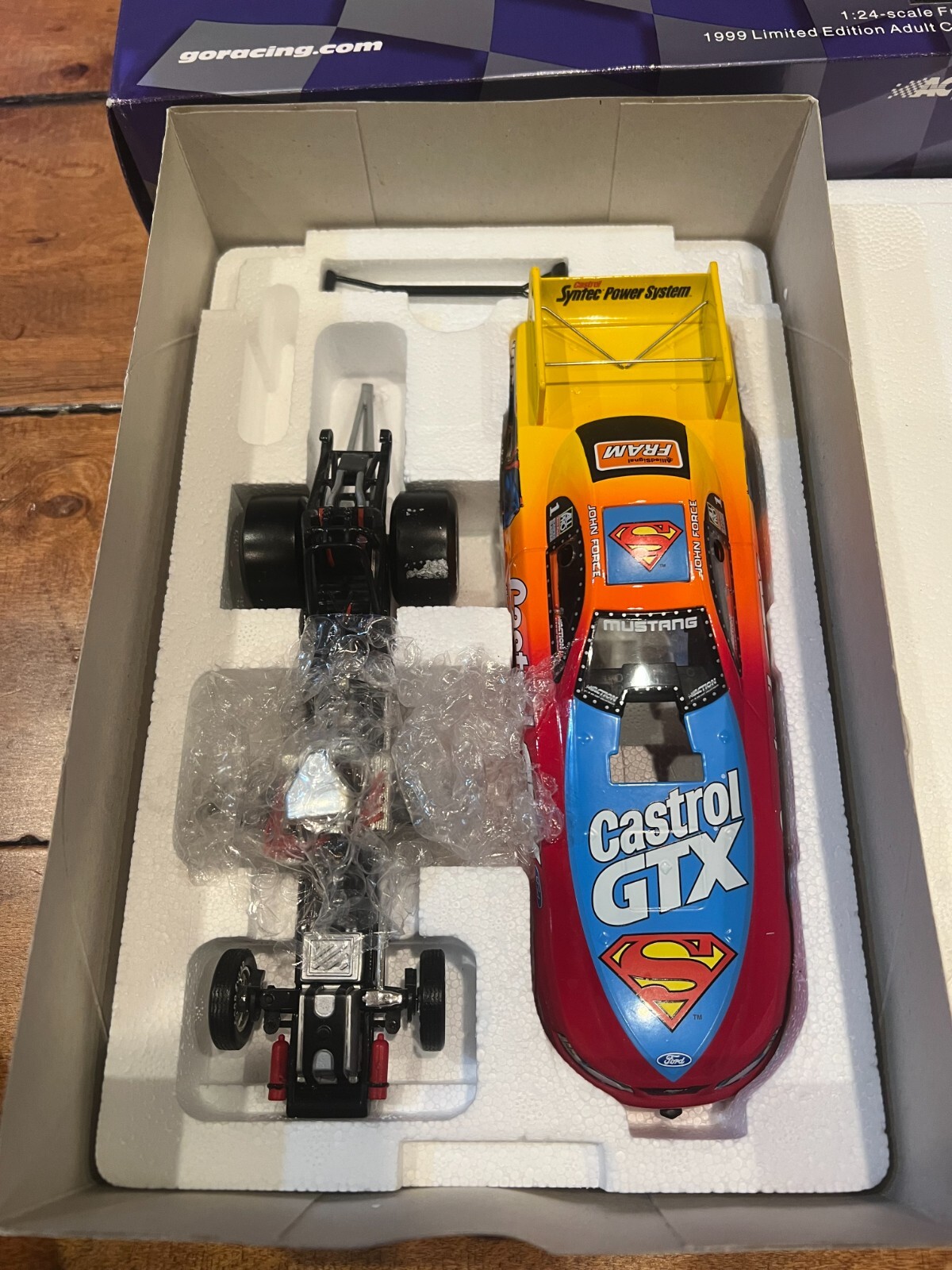 Action Racing 1/24 John Force Castrol GTX 1999 Mustang Funny Car ...