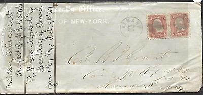 1-1867 US OFFICIAL BUSINESS ENVELOPE COVER 2 # 65 -3¢ Washington OVER ...