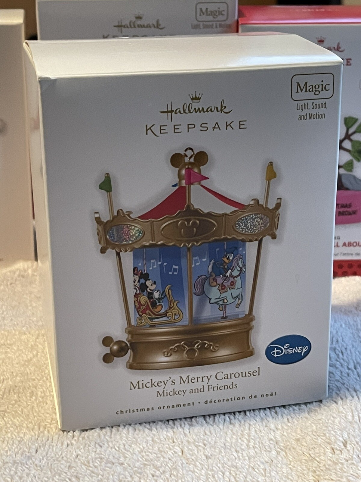 Hallmark DISNEY Keepsake Christmas Ornament "Mickey's Merry Carousel ...