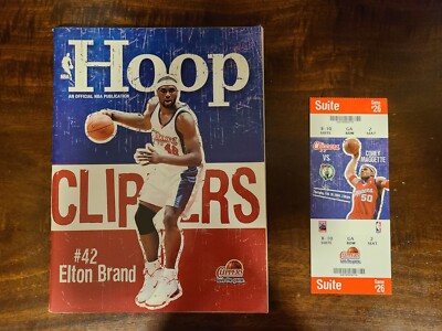 2004 Los Angeles Clippers Ticket Stub (2/19/2004) And Hoops Magazine | eBay
