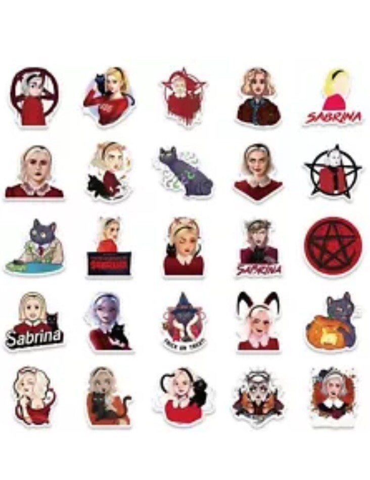 10 Random Sabrina Stickers Teenage Witch Chilling Adventures | eBay