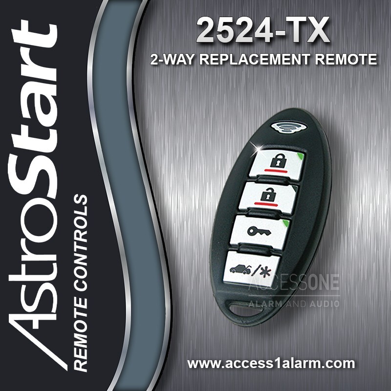 AstroStart 2524-TX 2-Way LED 1-Mile Remote Control EZSSAESHG24 HST-2524 ...