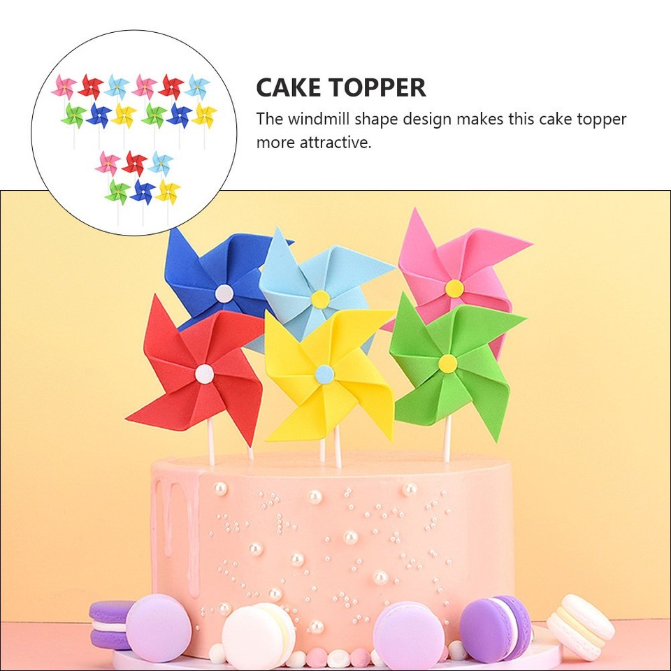 18Pcs Delicate Cake Toppers Decorative Cake Toppers Birthday Party ...