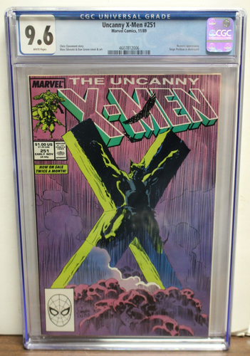 UNCANNY X-MEN #251 (1989) CGC 9.6 WHITE Wolverine, Reavers, Claremont ...