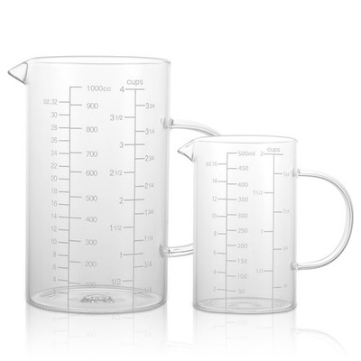 LDHHYH Caraffa Graduata, 1000ml, 500ml Bicchiere Graduato Set da (v2h ...