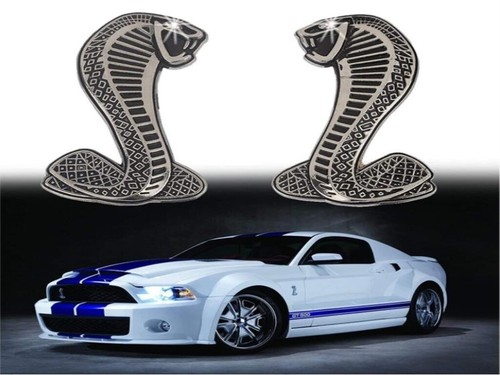 2X Kobra Auto Emblem Dekoration LKW car Sticker Badge Abzeichen Styling ...