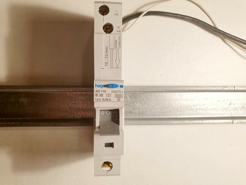 HAGER RCBO'S, 30mA MCB/RCD CIRCUIT BREAKERS, 16A AD107, 32A ADN132 6K ...