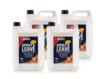 Spray and Leave Concentrate 4 x 5L S&J Algae, Mould Remover and Lichen ...