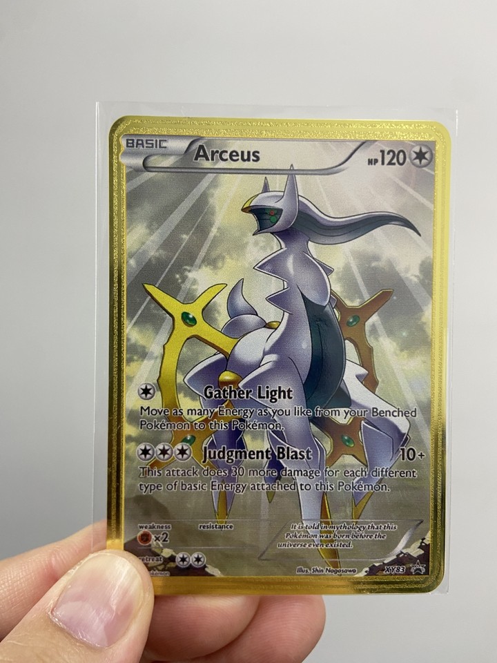 Gold Metal Arceus Pokémon Card-Collectible Gift Display！Best~ | eBay