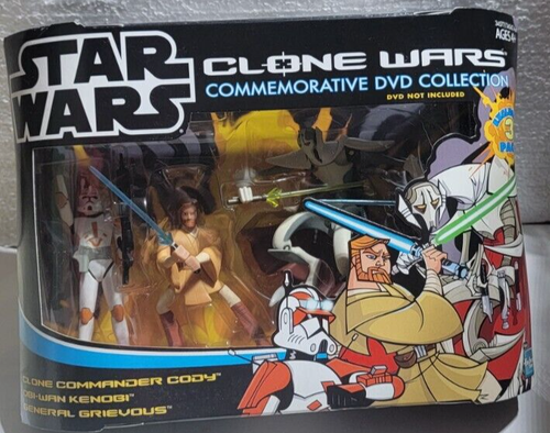 STAR WARS CLONE WARS, COMMEMORATIVE DVD COLLECTION 3-PACK SET 2, NICE ...