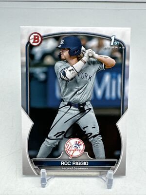 2023 1st Bowman Draft Roc Riggio #BD-30 Signed New York Yankees | eBay