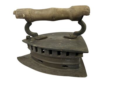 Antique Charcoal Pressing Iron Extra Large Cast Iron Cutouts | eBay
