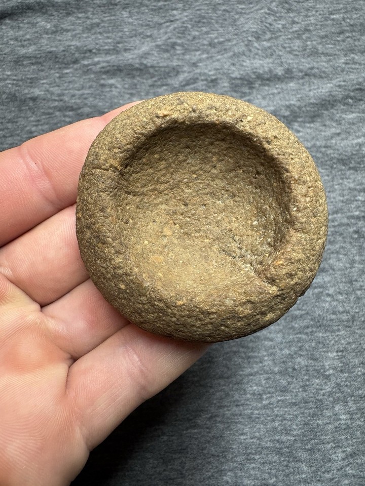 Indian Artifacts Medicine Bowl Paint Bowl Arrowheads | eBay