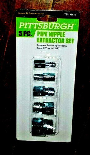 PITTSBURGH 5 Piece Pipe Nipple Extractor Set #93822 | eBay