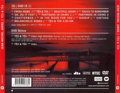 JEAN MICHEL JARRE TÉO AND TÉA [BONUS DVD] NEW DVD 825646997688 | eBay