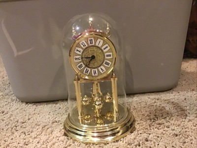 Kundo anniversary clock glass dome - Plastic base. Working Battery ...