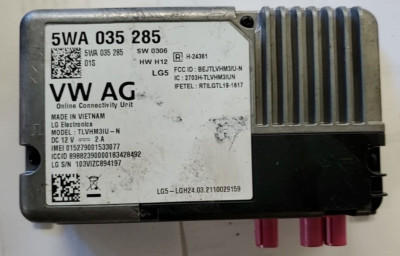 5WA 035 285 VW Arteon 2021-2022 phone telematics module computer | eBay