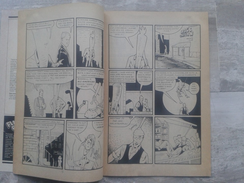 Flaming Carrot Comics #9 1985 Renegade Press Bob Burden VG Condition | eBay