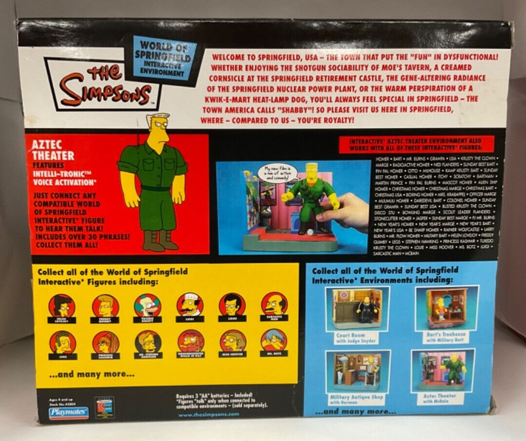 The Simpsons World Of Springfield Aztec Theater Interactive Environment ...