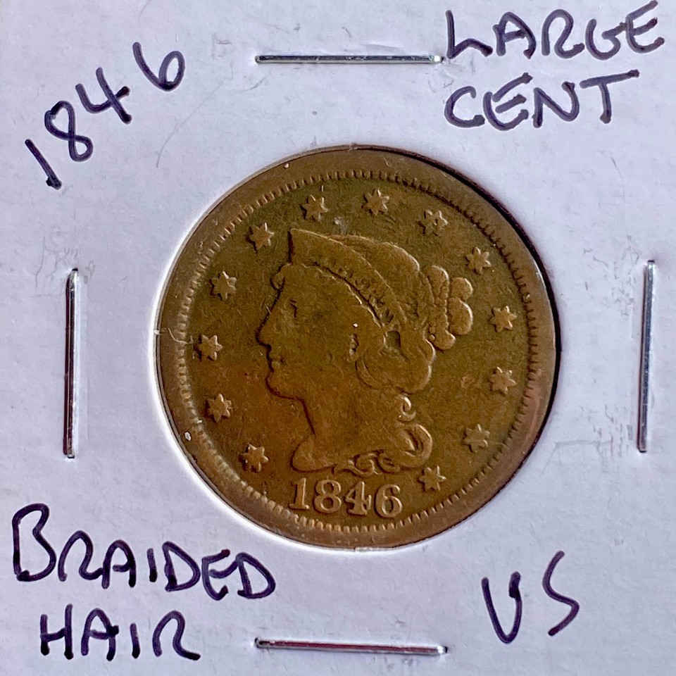 1846 Large Cent United States Braided Hair Mintage: 4,120,800 | eBay