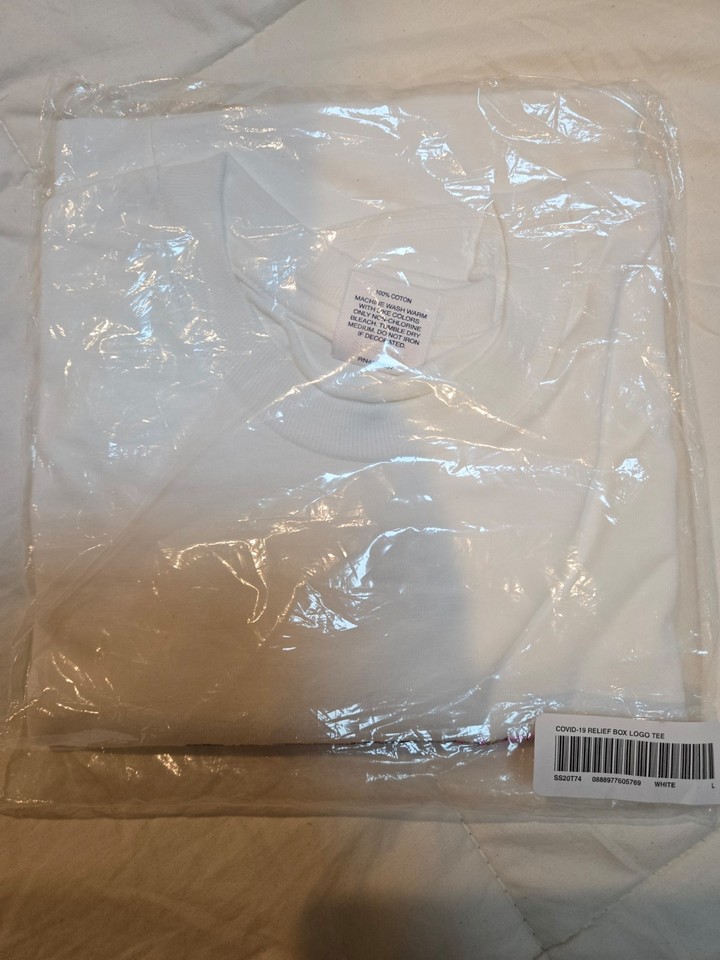 Supreme Takashi Murakami COVID-19 Relief Box Logo Tee White Size Large ...