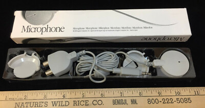 1990 Microphone for Apple Computer Mac NOS Original Box Plug In Desk ...