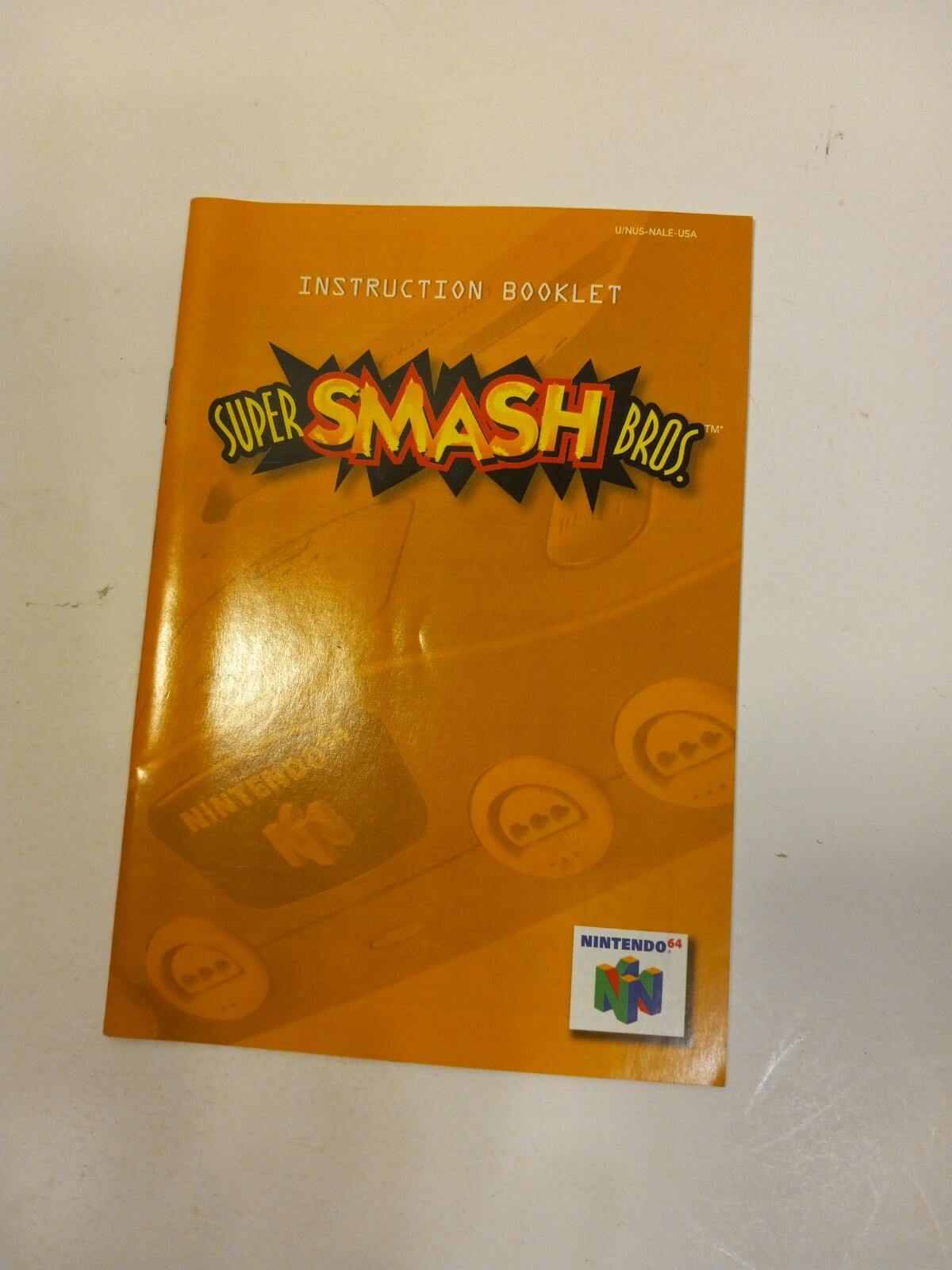 Nintendo 64 SUPER SMASH BROS Instruction Booklet Manual Only N64 | eBay