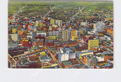 PPC Postcard GA Atlanta Georgia Aerial View Of Atlanta | eBay