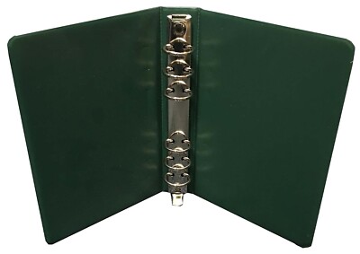 6 Ring Mini Binder for 4x6.5 Stamp Dealer Sales Pages Green Durable ...