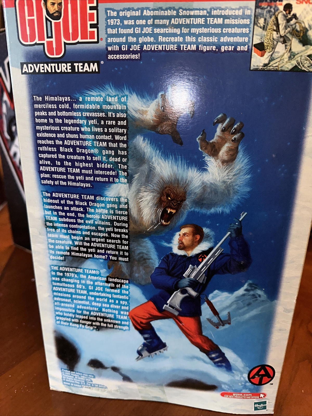 GI JOE ADVENTURE TEAM SEARCH FOR THE YETI NIB ACTION FIGURES HASBRO ...