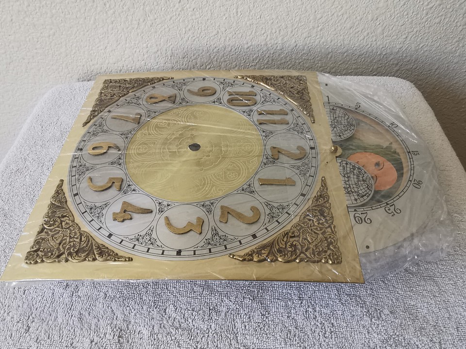 Vintage Original kieninger Jewels Emperor Grandfather Clock Moon Dial ...