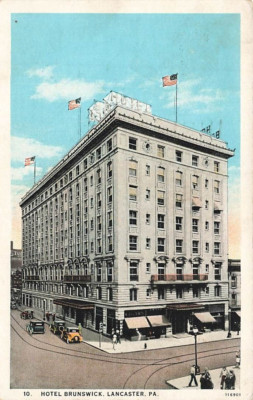 Postcard Hotel Brunswick Lancaster Pennsylvania NH1 | eBay