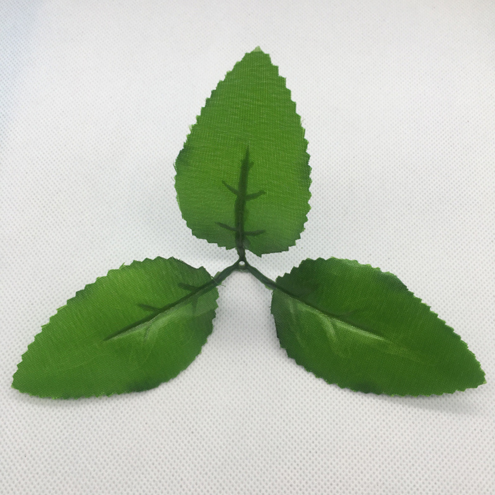 20pcs Faux Plants Elegant Ornament Trident Leaf Rose Peony Leaves ...