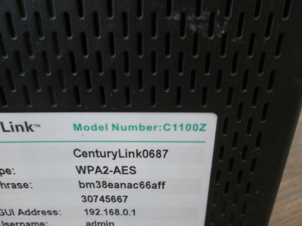 CenturyLink C1100Z ZyXel Wireless WiFi Modem Router. | eBay