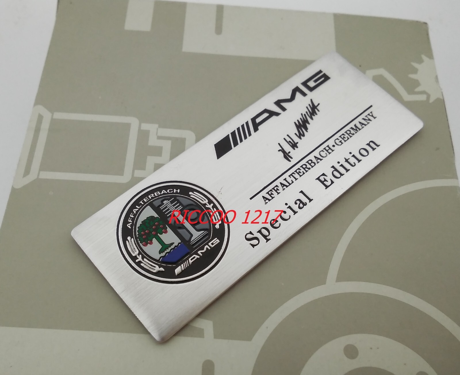 AMG badges edition x 2 for Mercedes Benz x 2 aluminum | eBay Australia