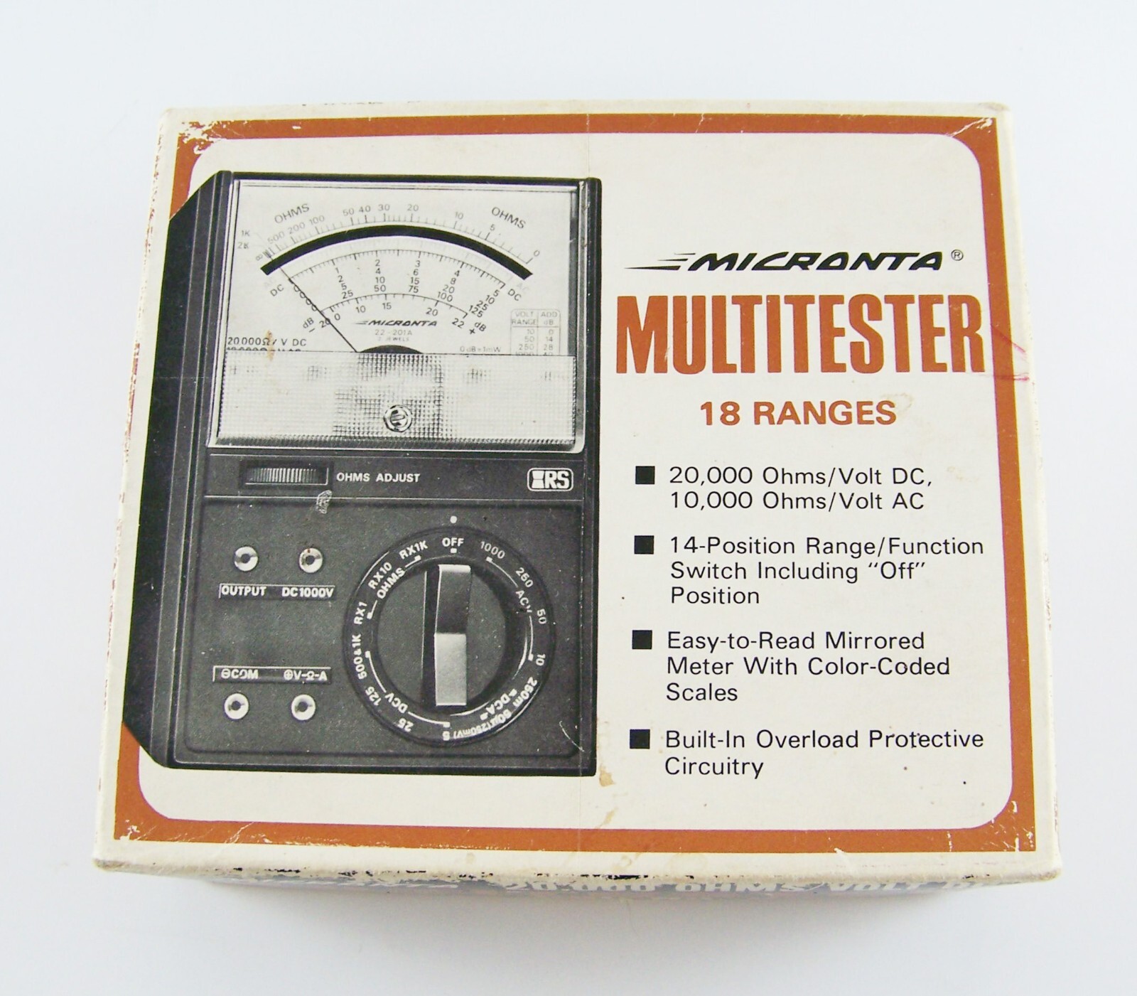 Micronta Multitester 20,000 OHMS 22-201A with box | eBay