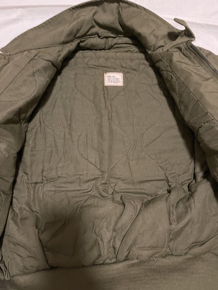 GENUINE US GI CVC TANKER JACKET COLD WEATHER HIGH TEMP RESISTANT SMALL ...