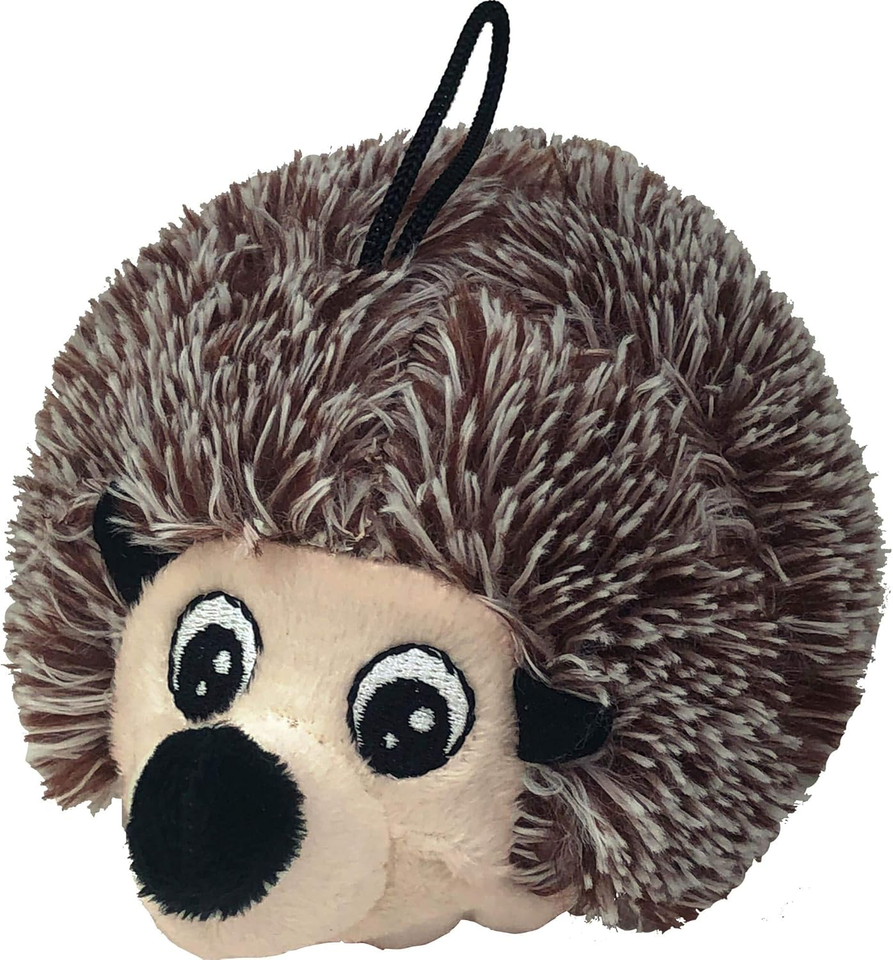 D.O.G'Z 4-Inch EZ Squeaky Hedgehog Dog Plush Toy,Durable Squeaks Bouncy ...