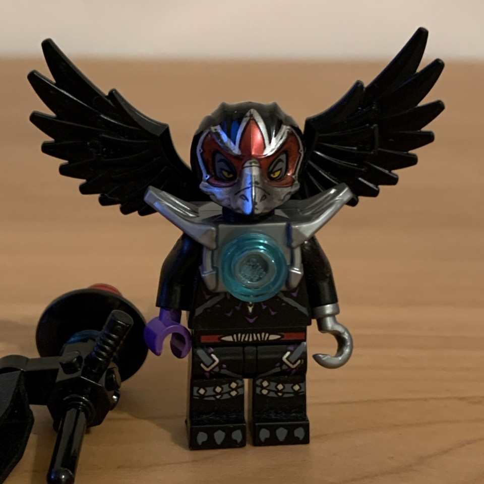 Genuine LEGO Legends of Chima Razar Minifigure (loc001) – Flat Silver ...