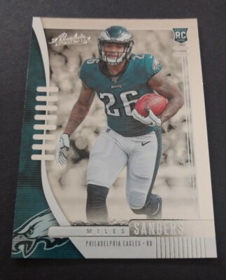 MILES SANDERS 2019 Panini ABSOLUTE RC Rookie Card #130 Philadelphia ...