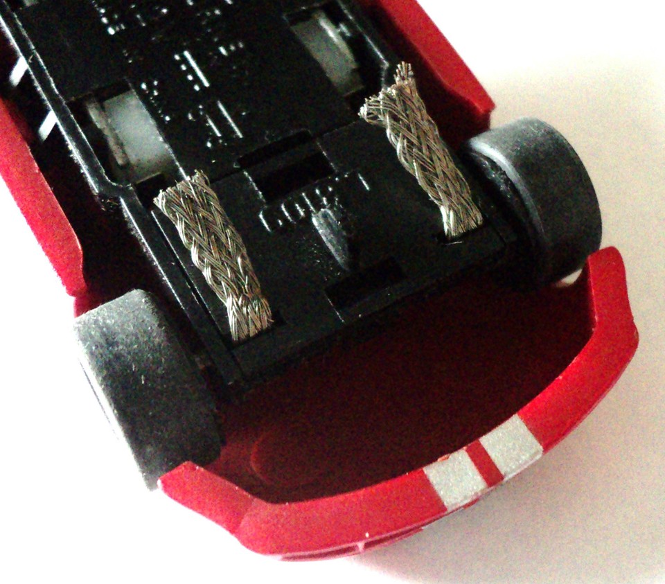 GENUINE Official Micro Scalextric Pickup Contact Braids For 1:64 Cars 6 ...