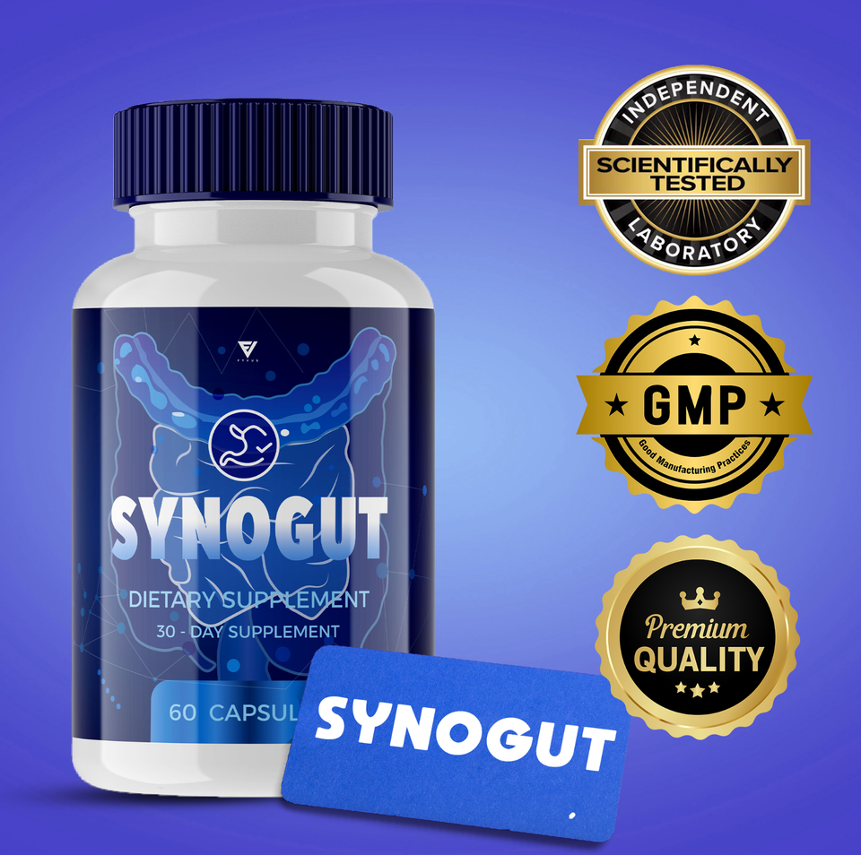 Synogut Capsules for Digestive and Gut Support Maximum Strength (60 ...