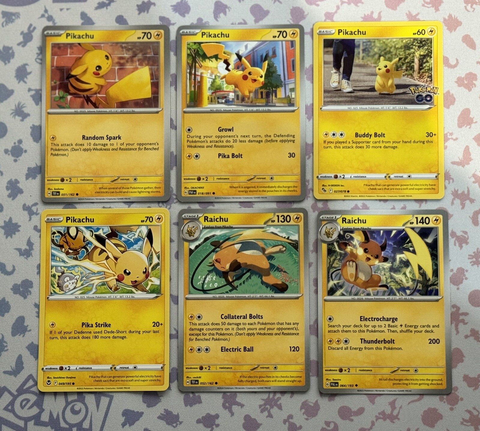 Pikachu & Raichu (6)Pokemon Cards Bundle - NM+ - BEST PRICE ON EBAY ...
