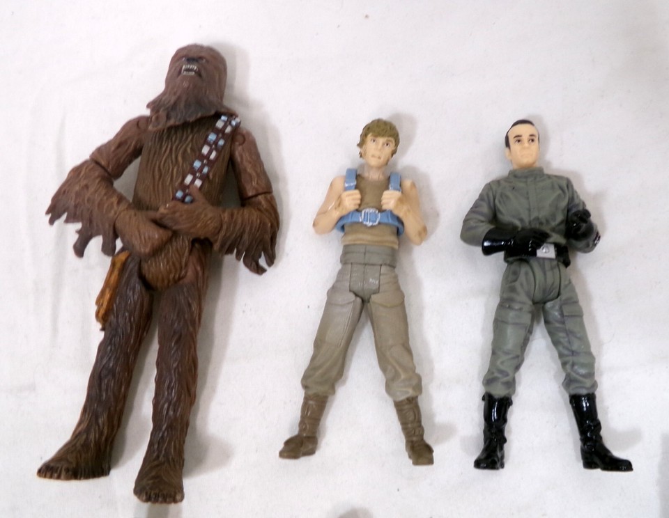 Hasbro Star Wars Original Trilogy 3.75" Figure Lot of 7 Chewbacca Luke ...