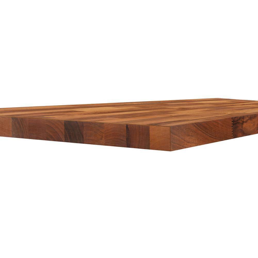 4 Ft. L X 25 In. D Finished Engineered Walnut Butcher Block Countertop ...