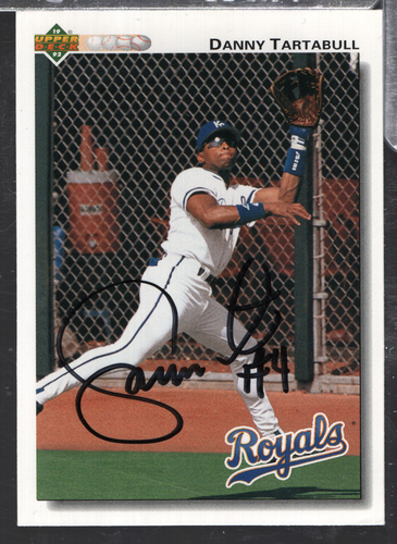 Danny Tartabull Royals Autographed 1992 Upper Deck #237 w/COA ...